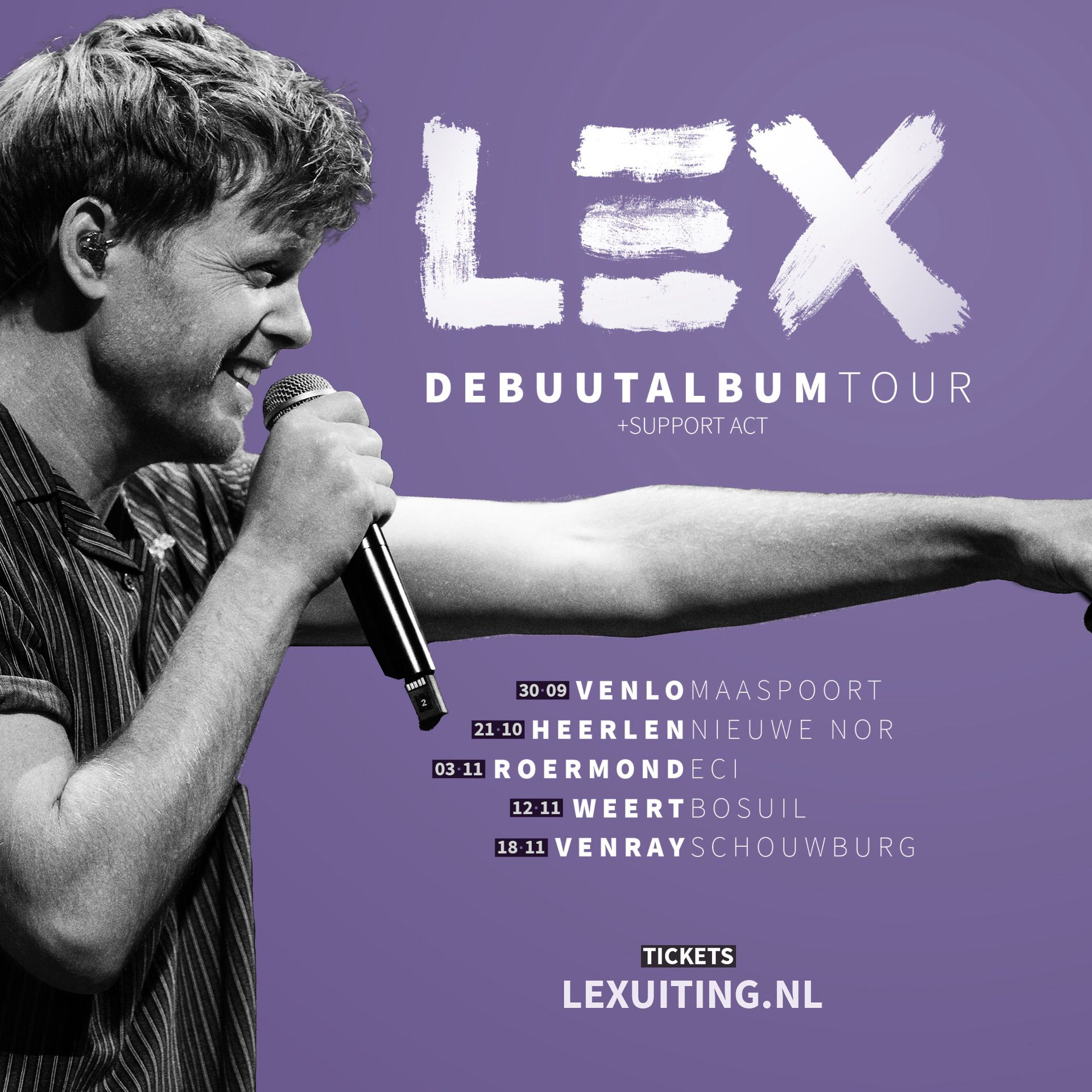 Lex Uiting lanceert debuutalbum tijdens Limburgse tour