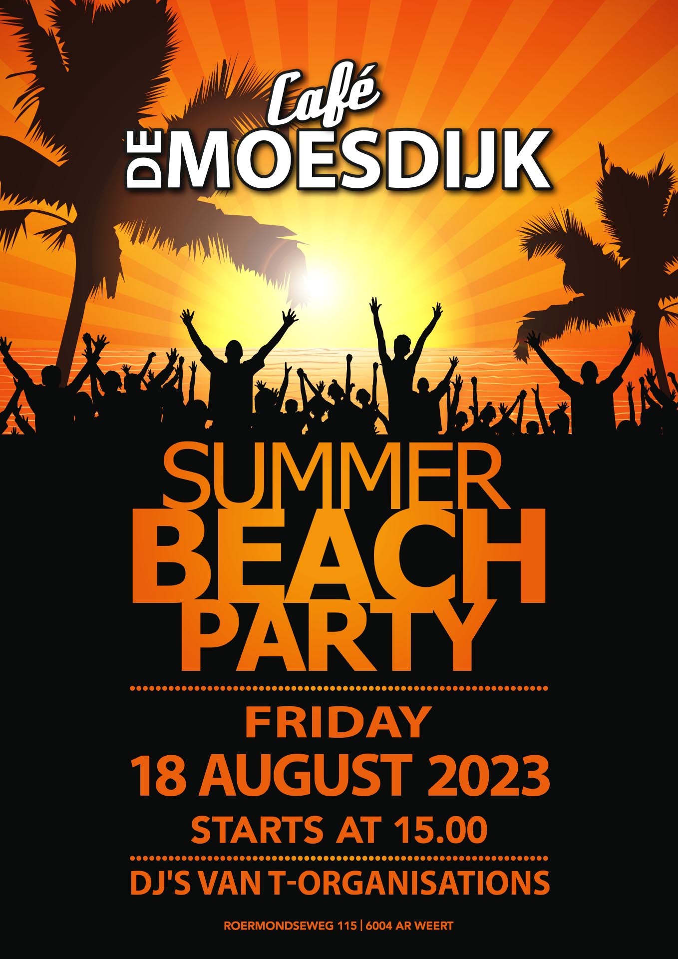 Vijfde editie van de Summer Beach Party bij Café de Moesdijk