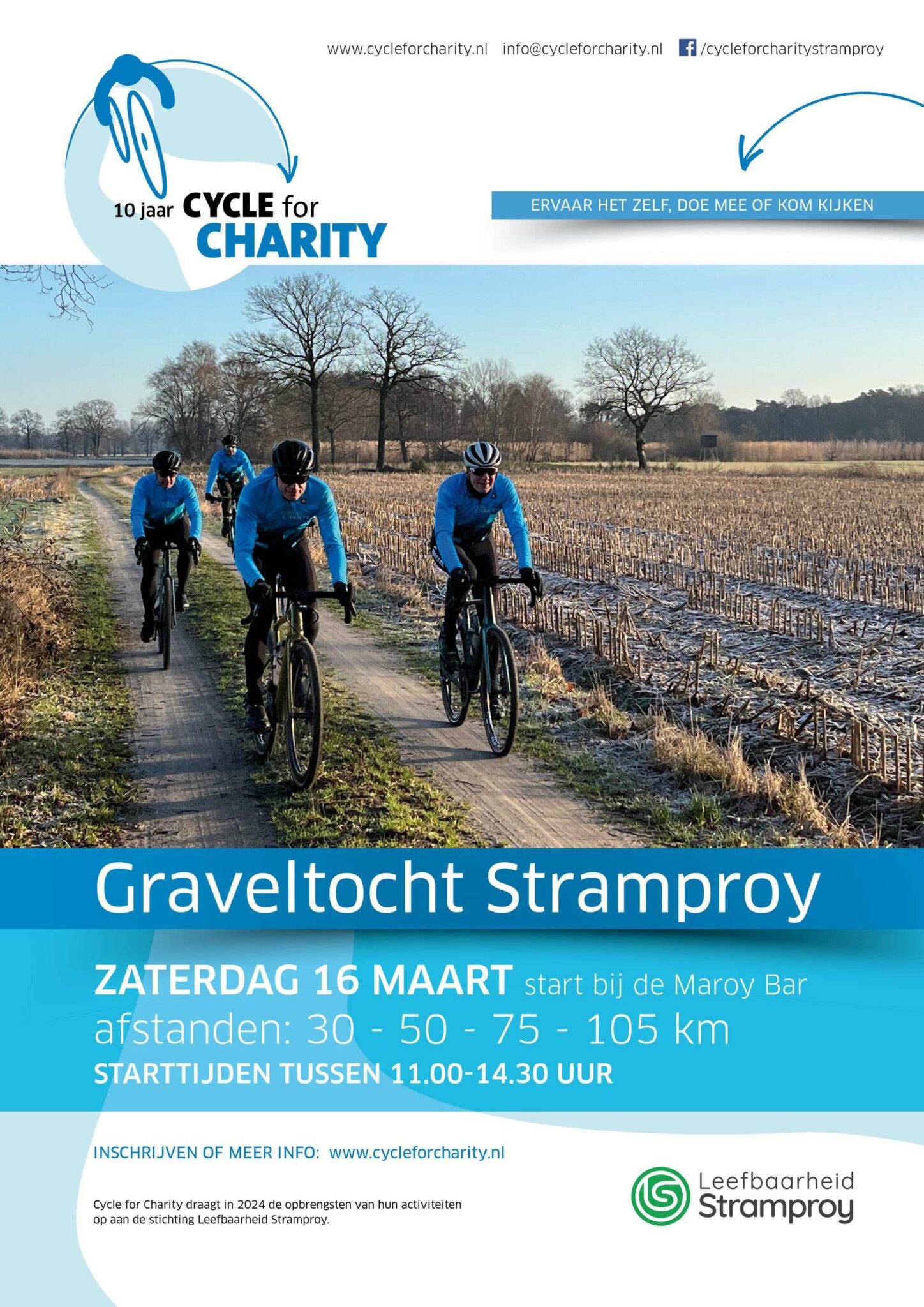 Graveltocht voor goed doel: fiets (en geniet) voor Leefbaarheid Stramproy