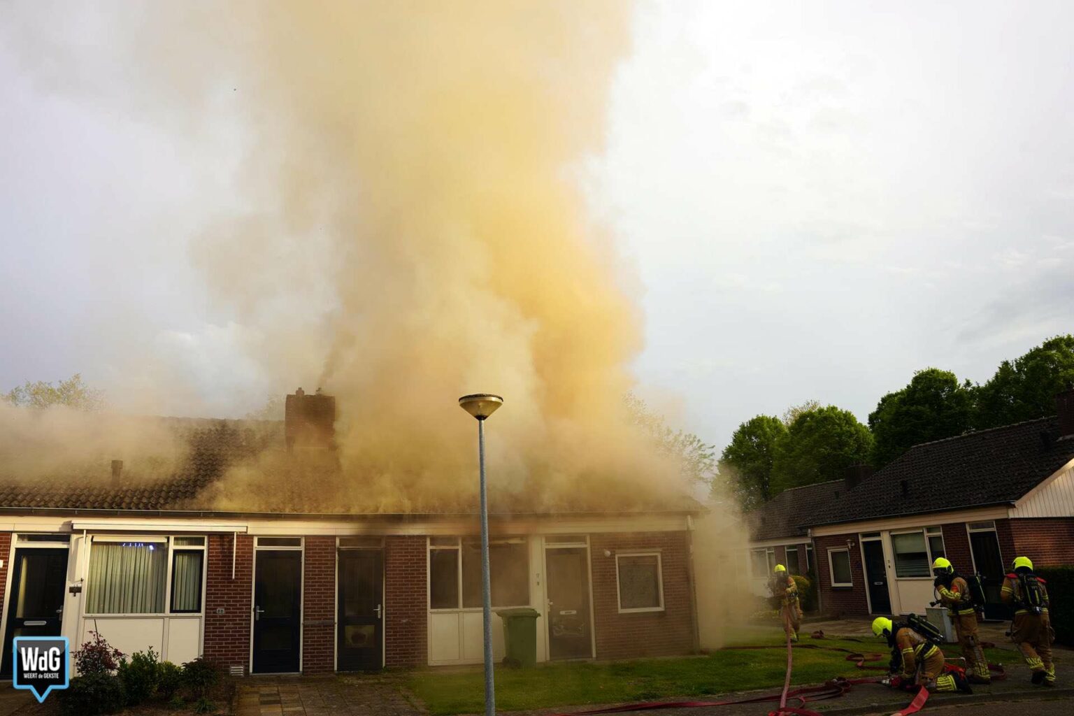 Aanhouding na uitslaande woningbrand in Swartbroek