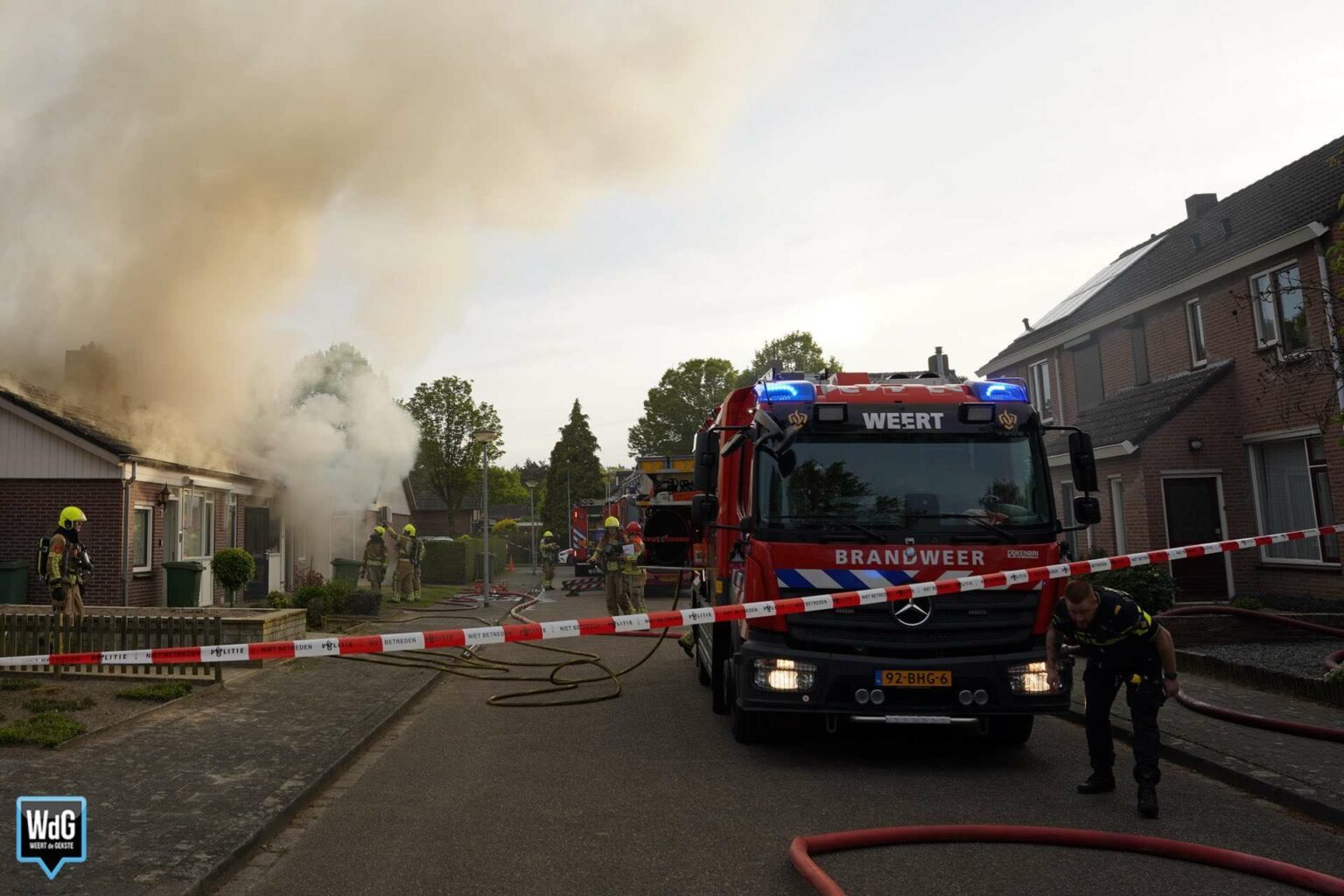 Aanhouding na uitslaande woningbrand in Swartbroek