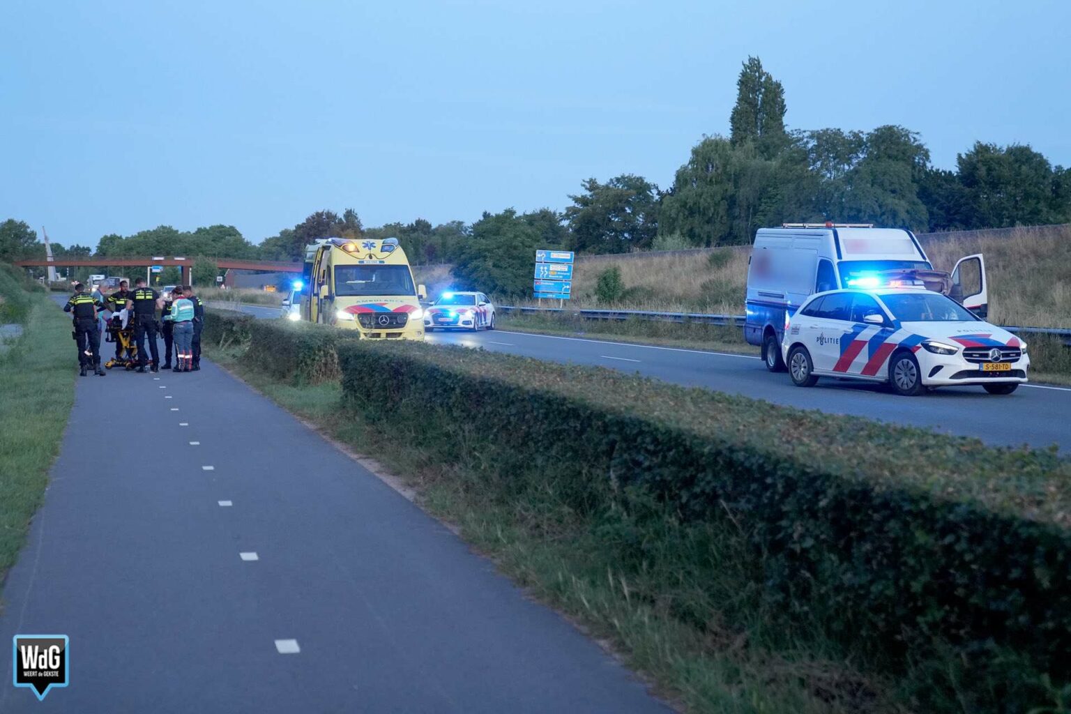 Politie houdt grote zoekactie na achtervolging in Weert