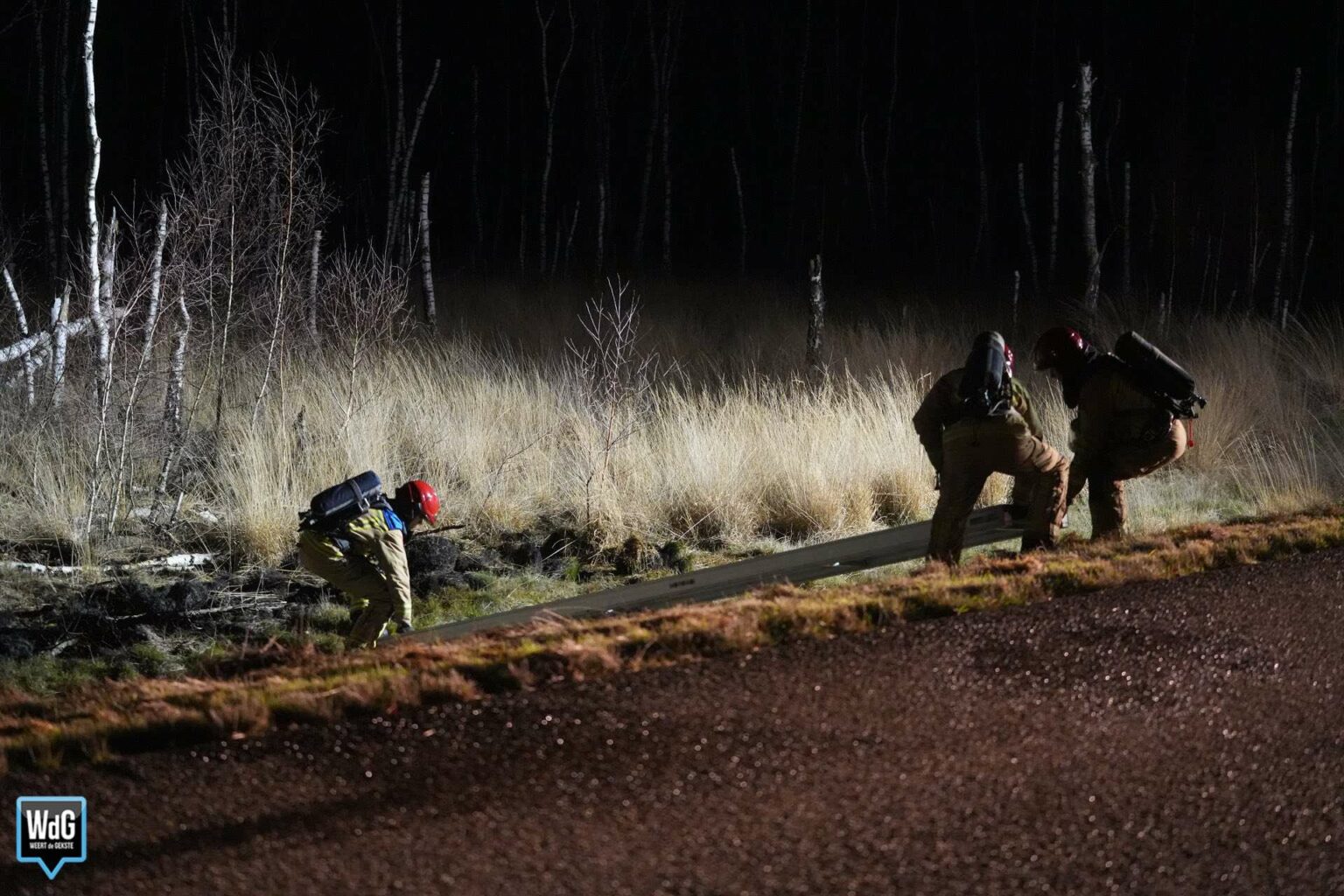 Flinke natuurbrand in Budel-Schoot